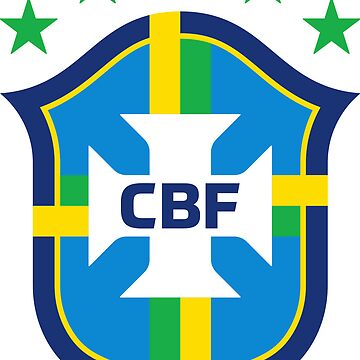"Brazilian football federation logo" Sticker by moradb05 | Redbubble