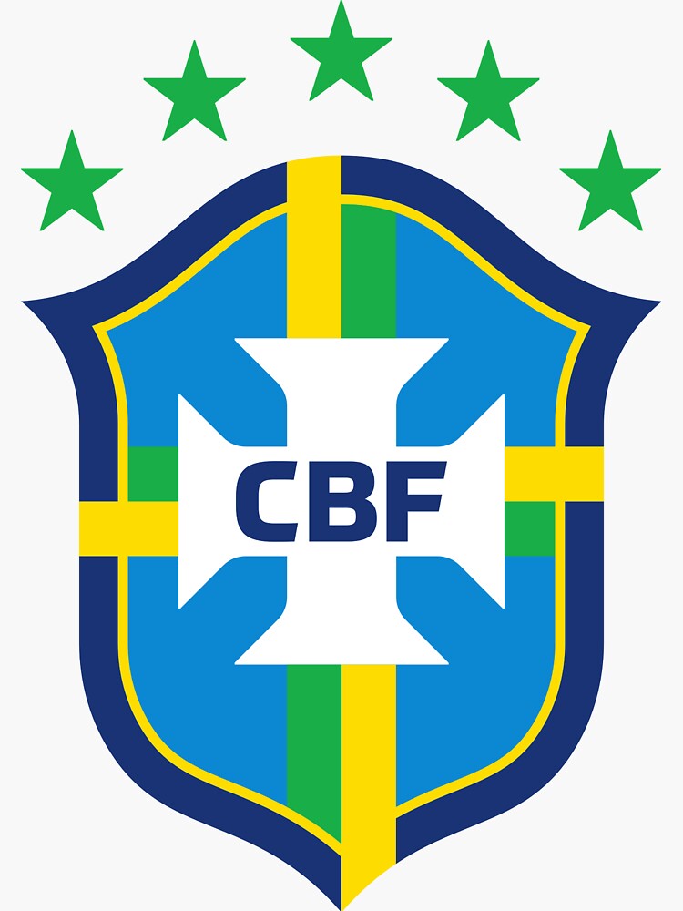 "Brazilian football federation logo" Sticker by moradb05 | Redbubble