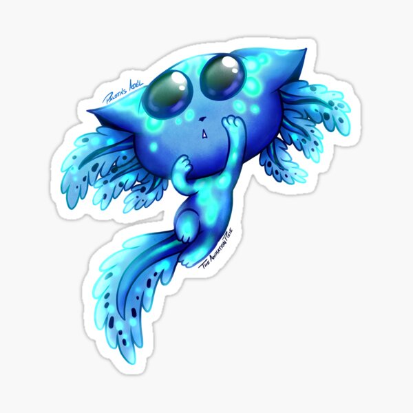 "GFP Axolocat" Sticker for Sale by AnimationPixie | Redbubble