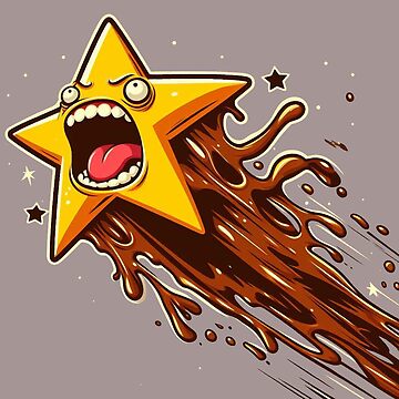 "Pooping Star" Sticker for Sale by Vkinsify | Redbubble