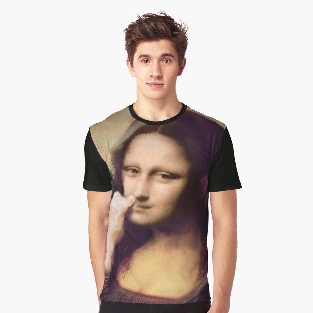 Poster for Sale mit "Mona Lisa beim Nasebohren" von Teetans | Redbubble
