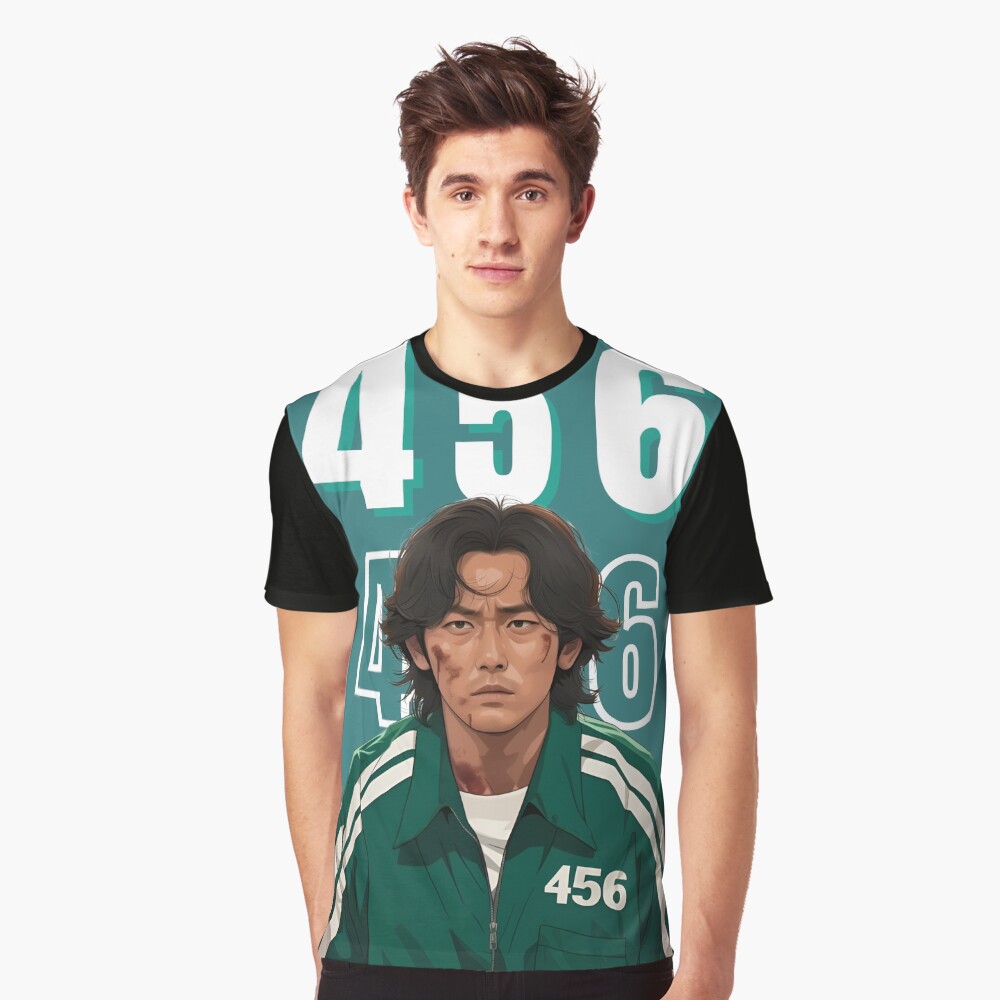 "Squid Game - Player 456 Seong Gi-hun" Sticker for Sale by Trendjoy ...