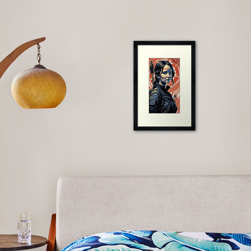 "Katniss Hunger Games Profile" Sticker for Sale by HopeW123 | Redbubble