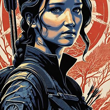 "Katniss Hunger Games Profile" Sticker for Sale by HopeW123 | Redbubble