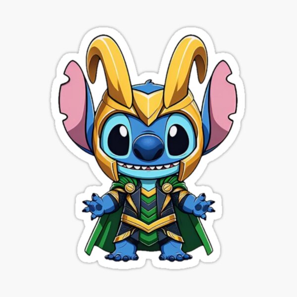 "Loki Stitch" Sticker by Evimailen | Redbubble