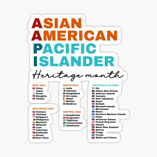 "AAPI Flags Asian American and Pacific Islander Countries Heritage ...