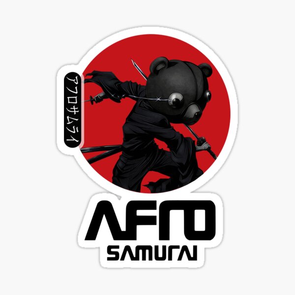 "Afro Samurai" Sticker for Sale by Aqsa-manzoor | Redbubble