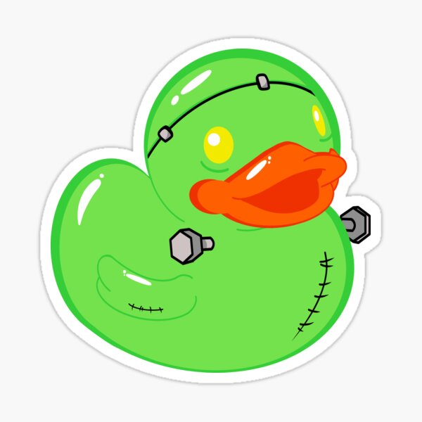 "Frankenstein Rubber Duck" Sticker for Sale by sydhanke42 | Redbubble