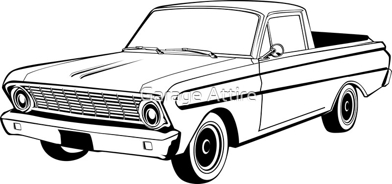 "1964-65 Ford Ranchero Truck Mens T-Shirt" by danahukee | Redbubble