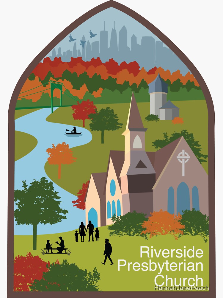 "Riverside Presbyterian Church" Sticker for Sale by HannahJanePeach ...