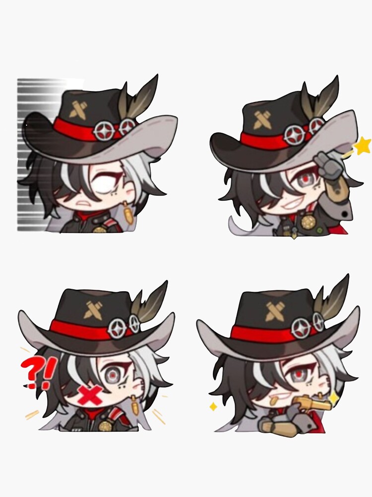 "Boothill Emoji Set - Honkai Star Rail" Sticker for Sale by ...