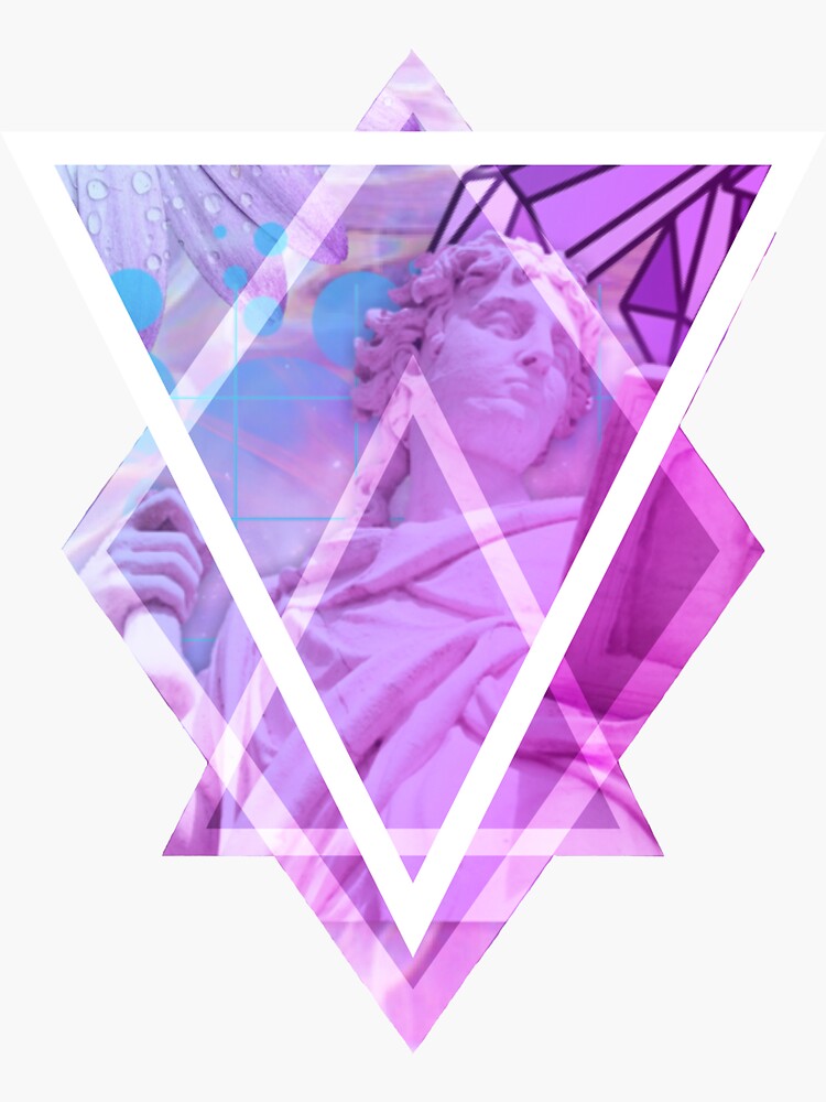 "Purple VAPORWAVE glitch sticker" Sticker for Sale by Gutter-mouth ...