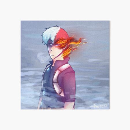 "Shoto Todoroki Print" Art Board Print by atlasofgalaxies | Redbubble
