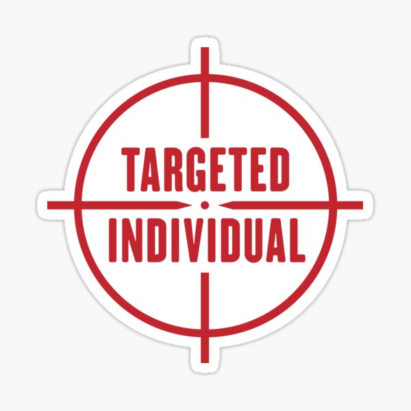 "TARGETED INDIVIDUAL through sniper scope" Sticker for Sale by ...