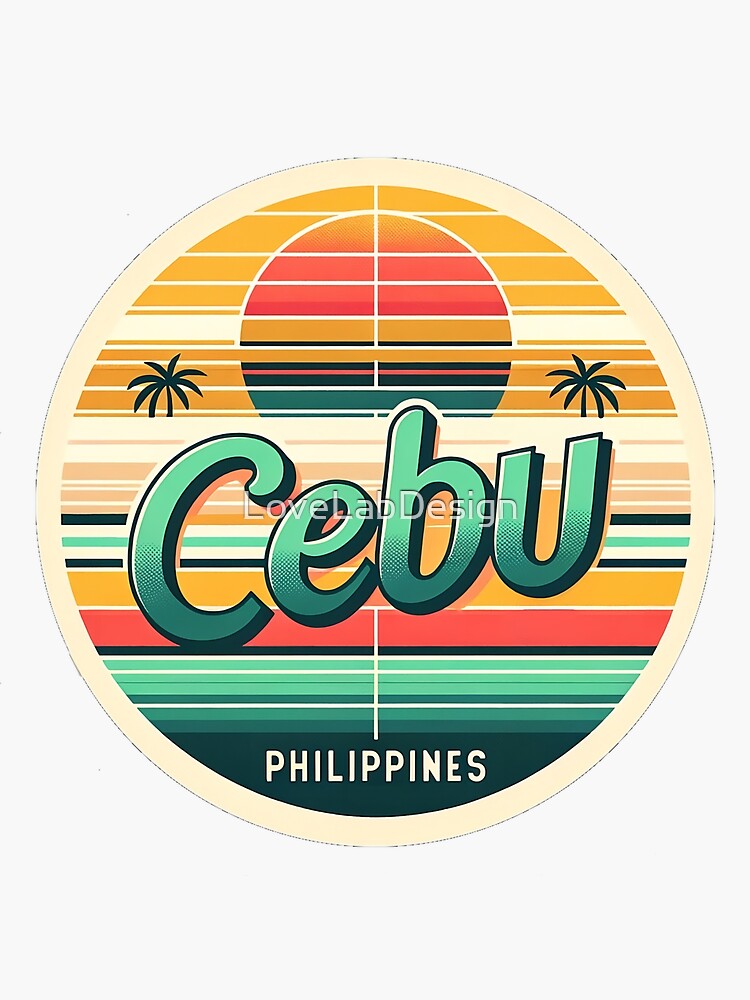 "Cebu Philippines" Sticker for Sale by LoveLabDesign | Redbubble
