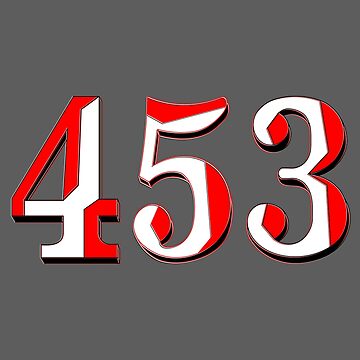 "number four hundred and fifty-three digit 453 order sequence team ...