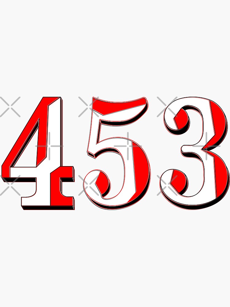 "number four hundred and fifty-three digit 453 order sequence team ...