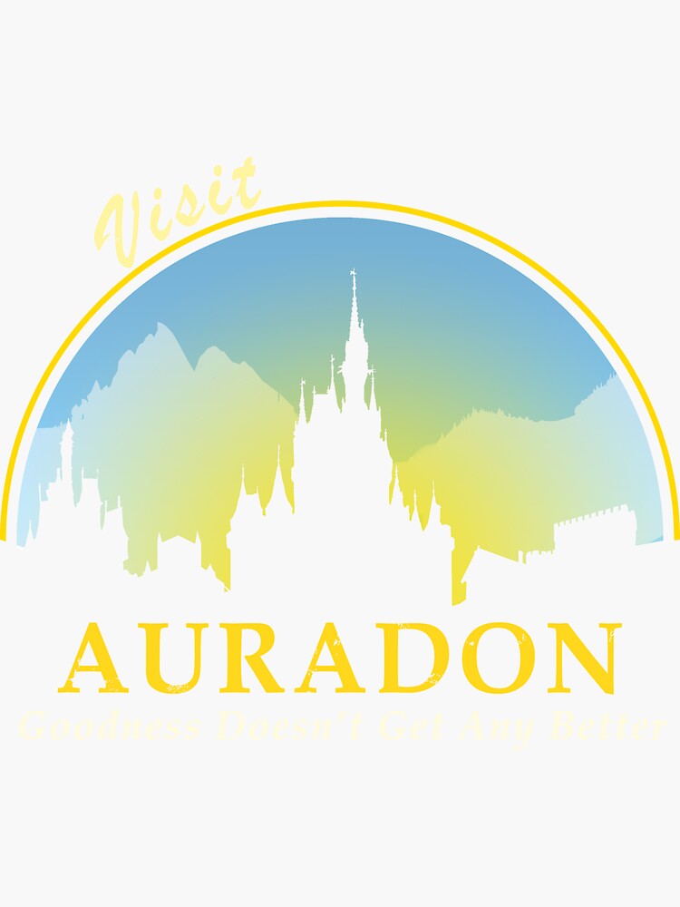 "Visit Auradon" Sticker for Sale by ToyboyFan101 | Redbubble