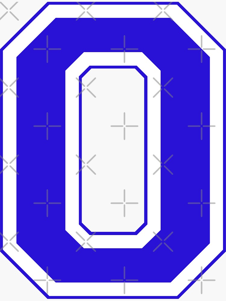 "Varsity Letter O" Sticker for Sale by rogue-design | Redbubble