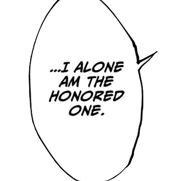 "I alone am the honored one jjk meme" Sticker for Sale by Artbyryuk ...