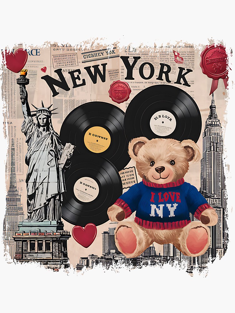 "New York" Sticker for Sale by Serbin | Redbubble