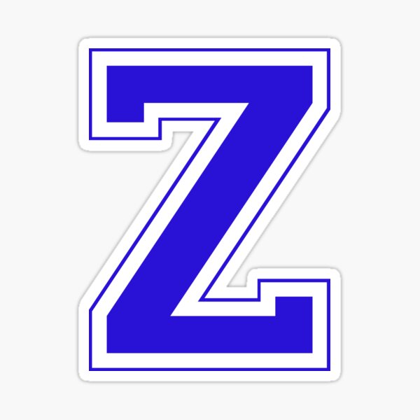 "Varsity Letter Z" Sticker for Sale by rogue-design | Redbubble