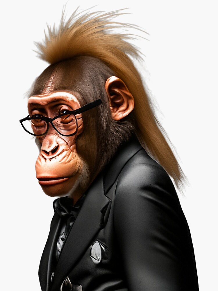 "PUNK ROCK MONKEY DOC" Sticker for Sale by SmARTNiki | Redbubble