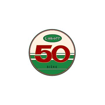 "Labatt 50 vintage cartoony logo" Sticker by ToonyGrant | Redbubble