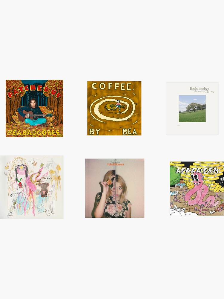 "Beabadoobee Album covers " Sticker for Sale by Cooolstuffff | Redbubble