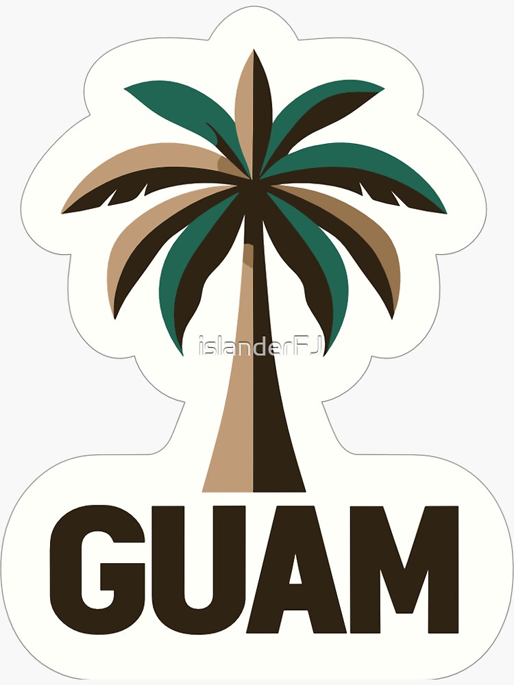 "Island of Guam Logo" Sticker for Sale by islanderFJ | Redbubble
