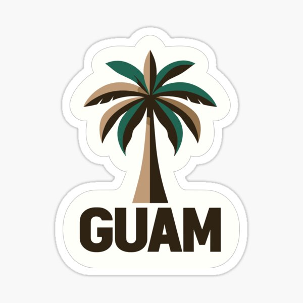 "Island of Guam Logo" Sticker for Sale by islanderFJ | Redbubble