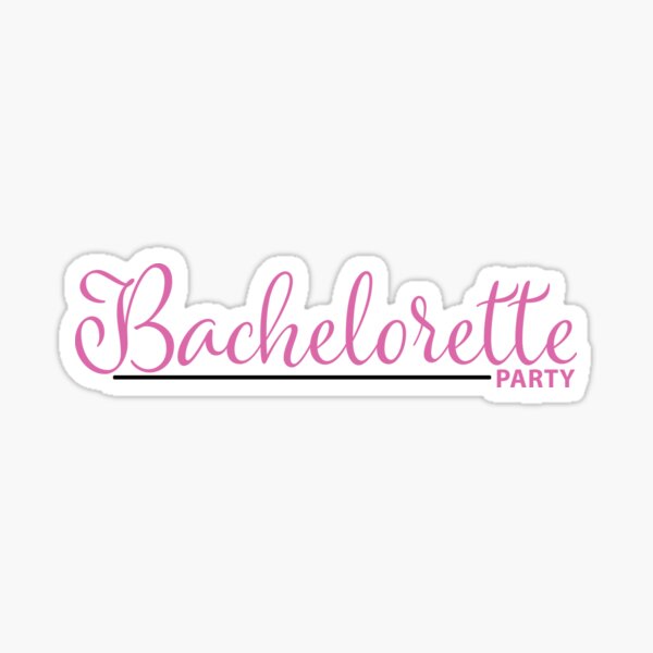 "Bachelorette Party" Sticker for Sale by EyetalicDesigns | Redbubble