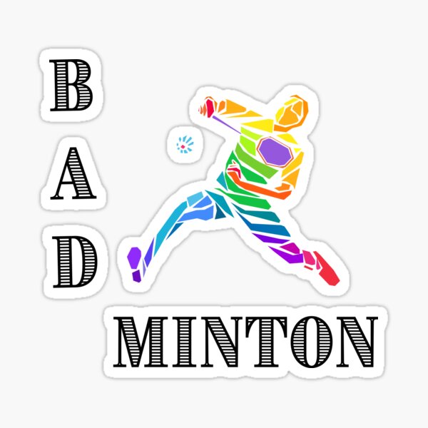 "Badminton Players" Sticker for Sale by achalew | Redbubble