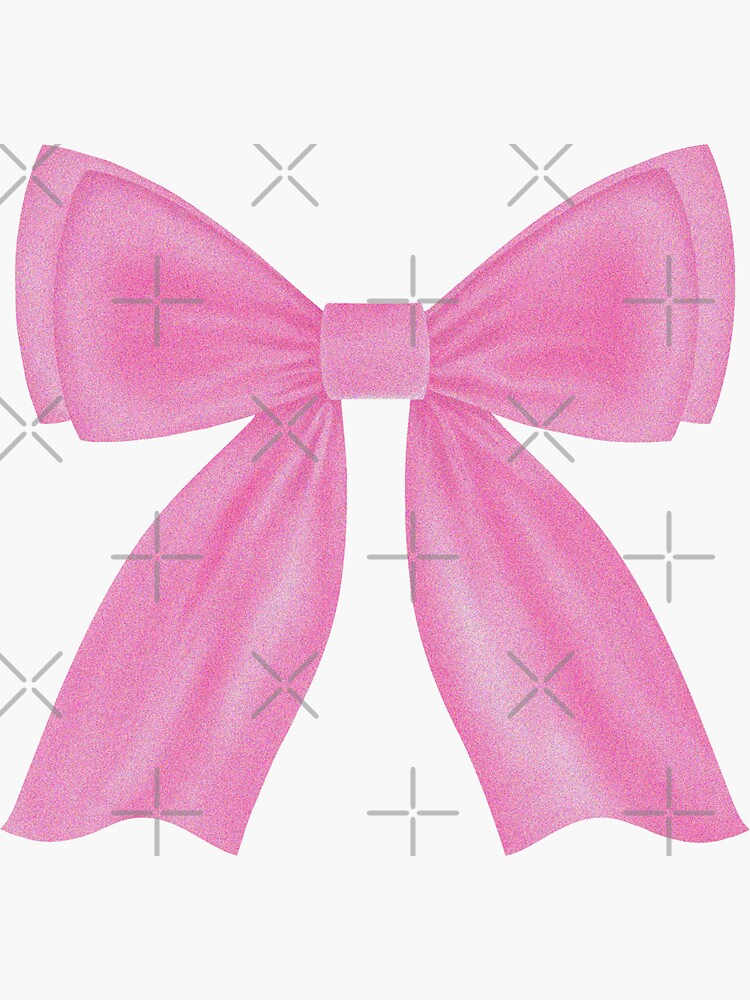 "Pink Bow " Sticker for Sale by Shannonkach | Redbubble