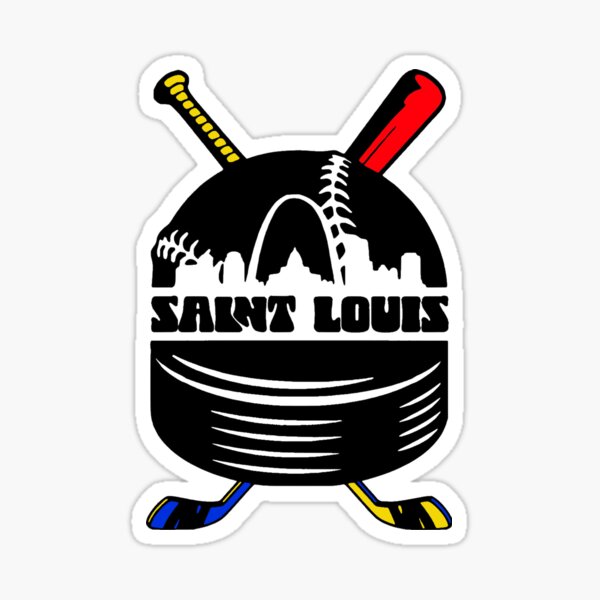 "Saint Louis baseball and hockey logo" Sticker for Sale by Manavent ...