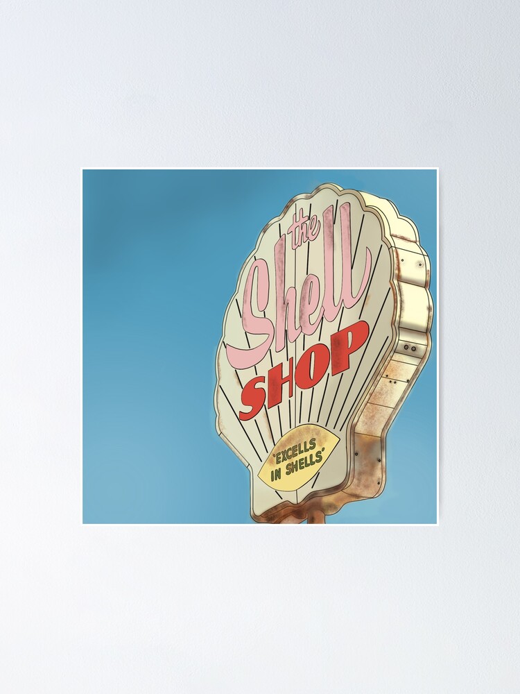 "The Shell Shop " Poster for Sale by milagrosmakes | Redbubble
