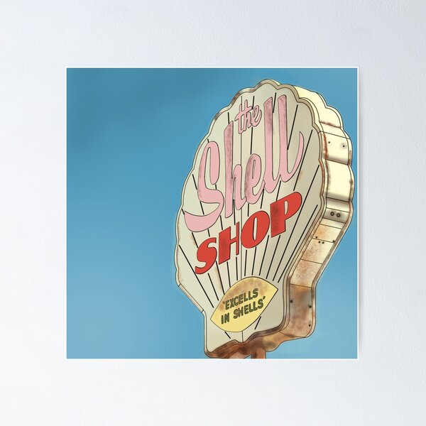 "The Shell Shop " Poster for Sale by milagrosmakes | Redbubble