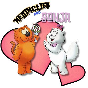 "Heathcliff and Sonja" Sticker for Sale by Kizawee | Redbubble