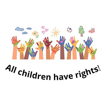 "All children have rights!" Sticker by Utopia-dreams | Redbubble