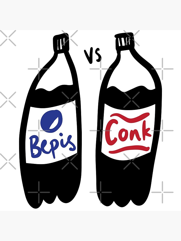 "bepis vs conk MEME" Photographic Print for Sale by castl3t0ndesign | Redbubble