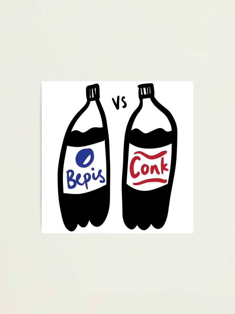 "bepis vs conk MEME" Photographic Print for Sale by castl3t0ndesign ...