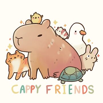 "Cappy friends " Sticker for Sale by Artofmayara | Redbubble