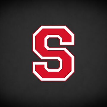 "Red Varsity Letter S" Sticker for Sale by rogue-design | Redbubble