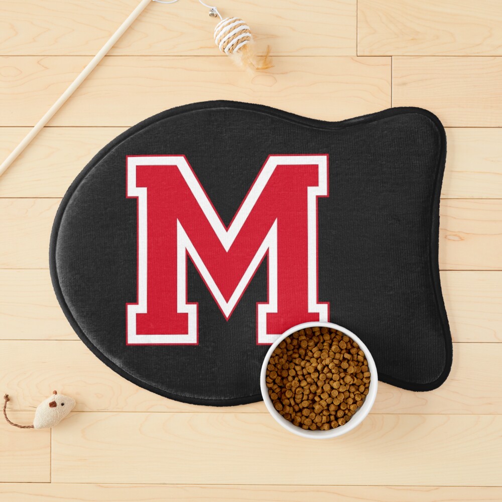 "Red Varsity Letter M" Sticker for Sale by rogue-design | Redbubble