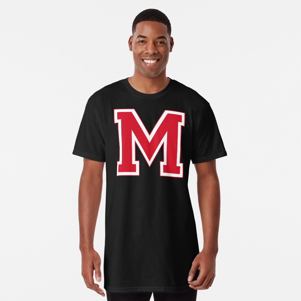 "Red Varsity Letter M" Sticker for Sale by rogue-design | Redbubble