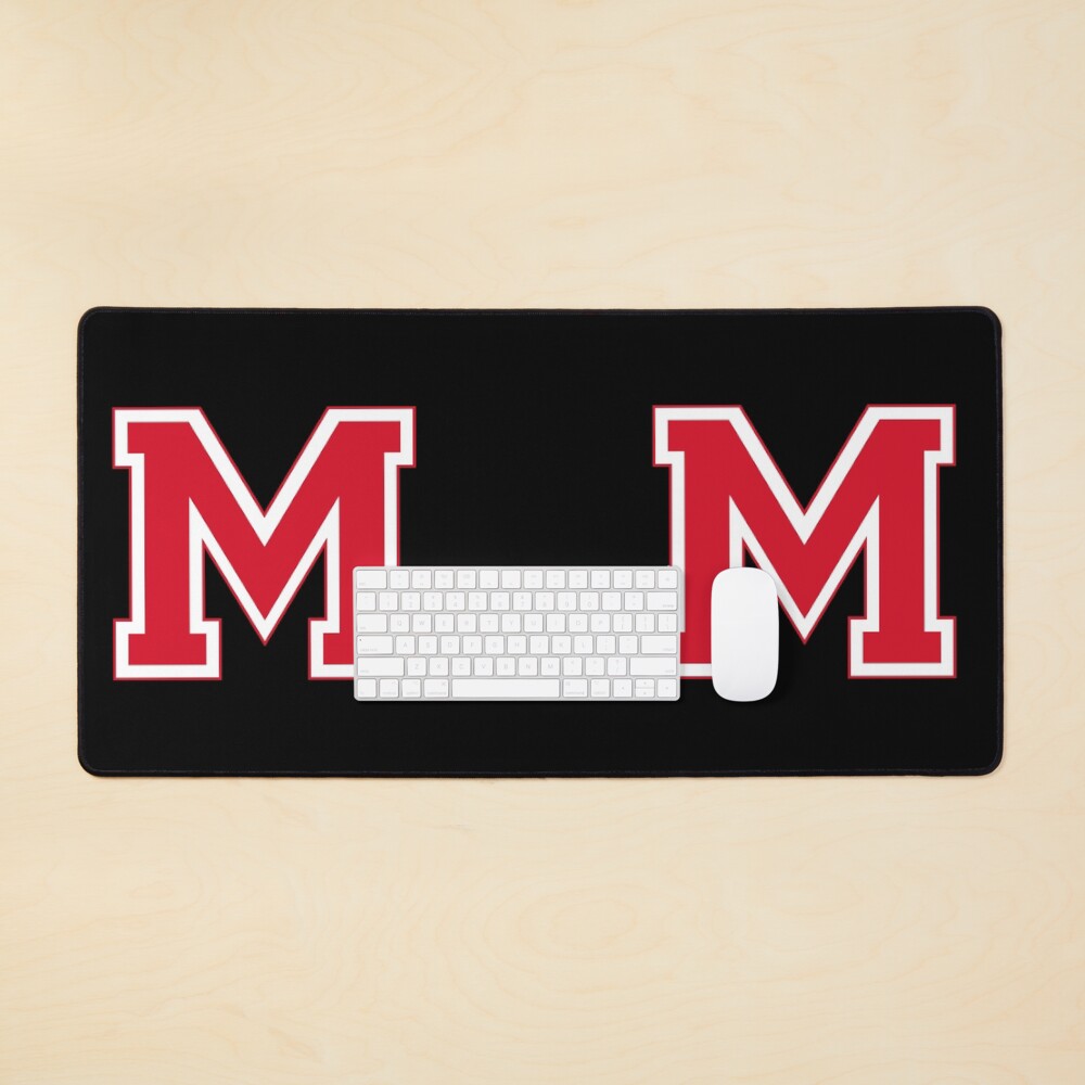 "Red Varsity Letter M" Sticker for Sale by rogue-design | Redbubble