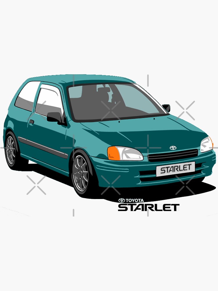 "EP91 Toyota Starlet Design" Sticker for Sale by AaronBradford04 ...