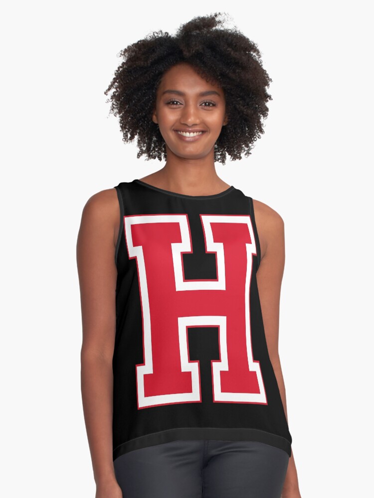 "Red Varsity Letter H" Sticker for Sale by rogue-design | Redbubble