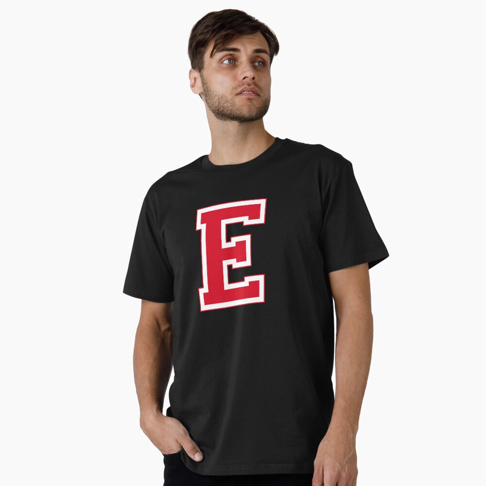 "Red Varsity Letter E" Sticker for Sale by rogue-design | Redbubble