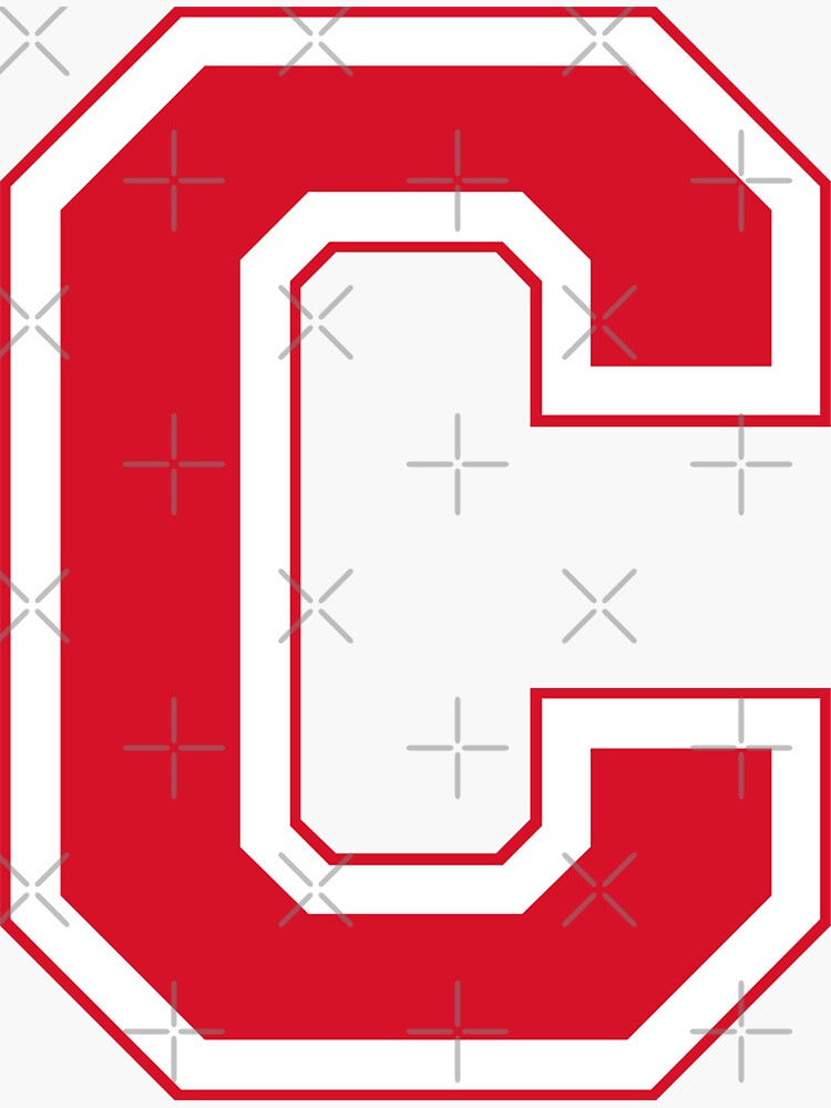 "Red Varsity Letter C" Sticker for Sale by rogue-design | Redbubble